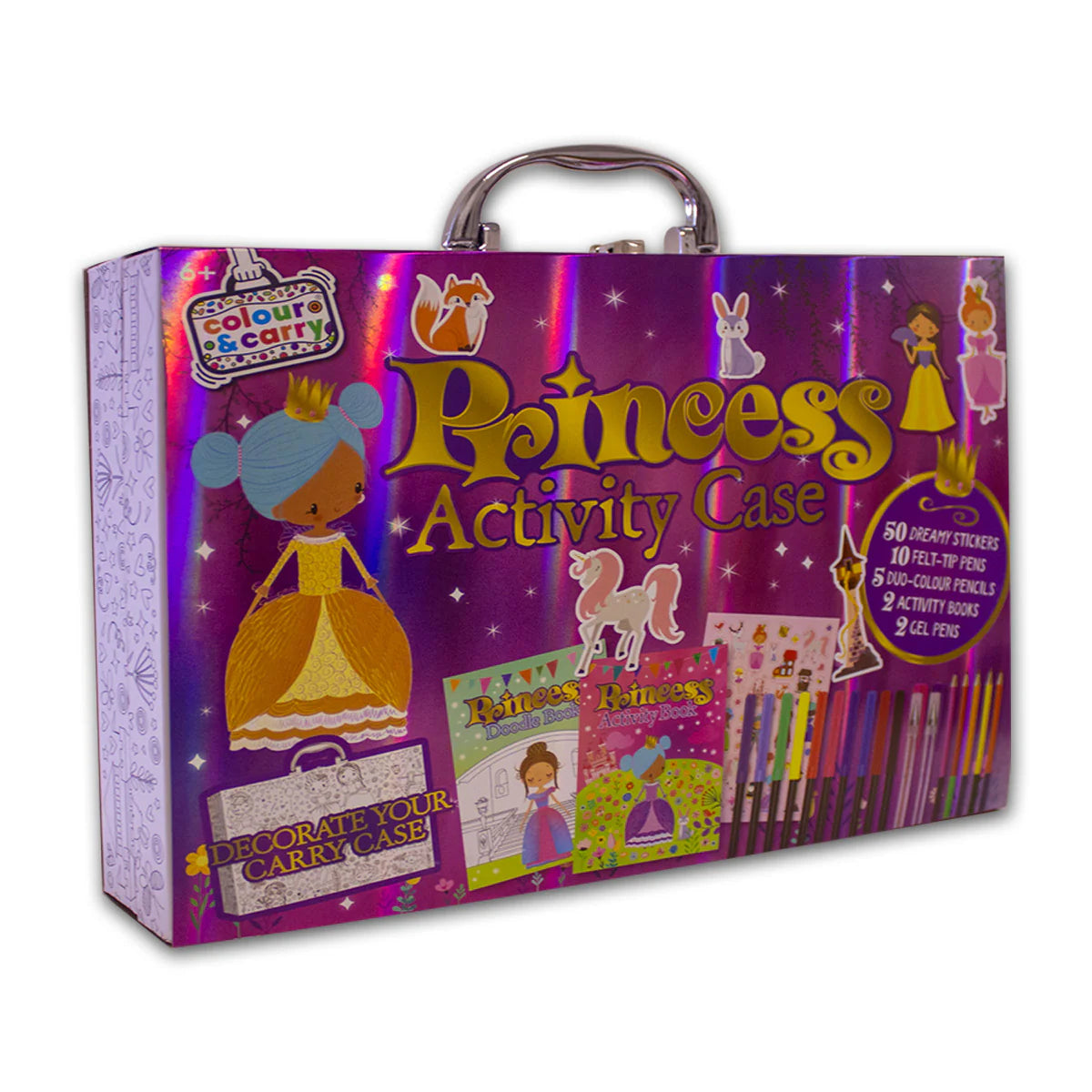Colour and Carry Princess Activity Case Box Set — Wordsworth Books