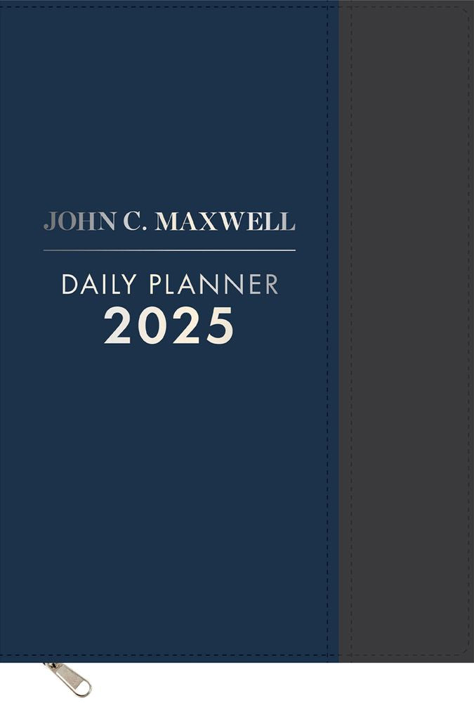 2025 John C. Maxwell Diary - Daily Planner Navy and Grey A5 (Imitation ...