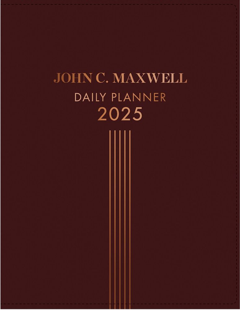 2025 John C. Maxwell Business Diary - Daily Planner Burgundy A4 (Imita ...