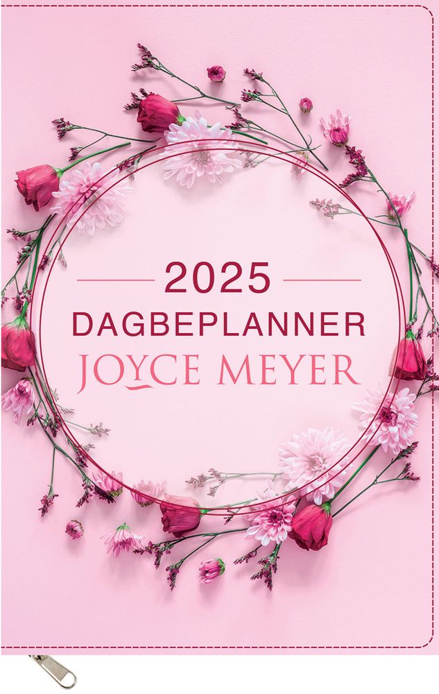 2025 Joyce Meyer A5 Dagboek - Dagbeplanner Pienk (Kunsleer met Rits ...