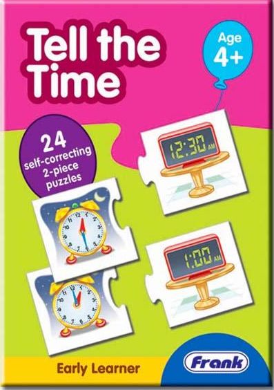 Early Learner: Tell the Time with 24 Self Correcting 2-Piece Puzzles ...
