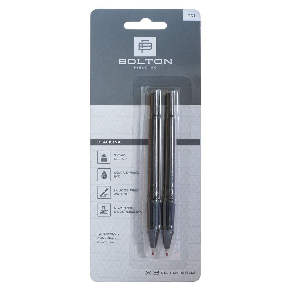 Bolton Gel Pen Refill: Black Ink Set Of 2 — Wordsworth Books